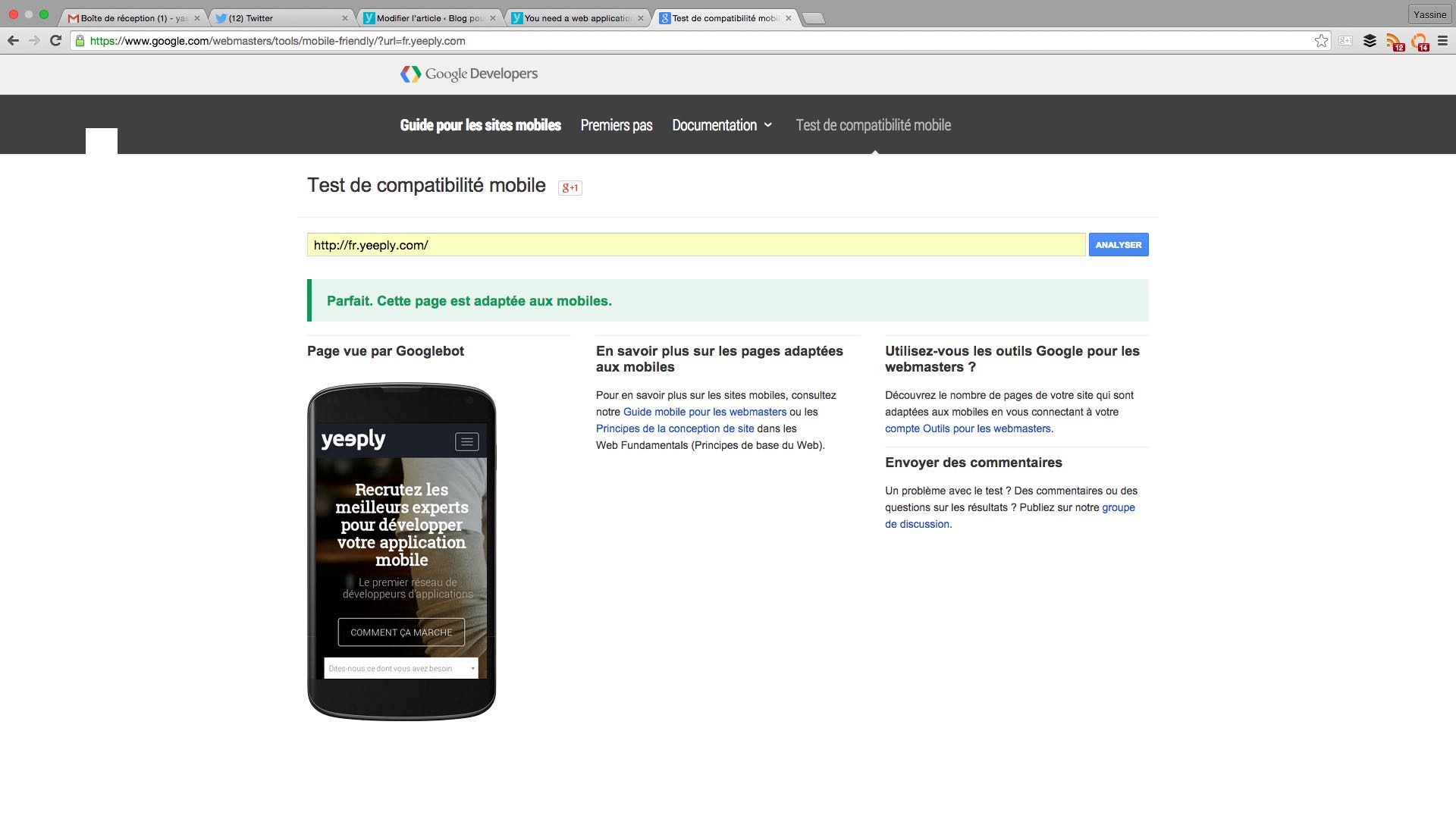 Une application web pour votre site est obligatoire - Yeeply